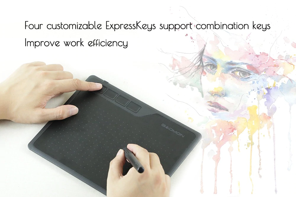 GAOMON S620 6.5 x 4 Inches Digital Tablet Support Android Phone Windows ...