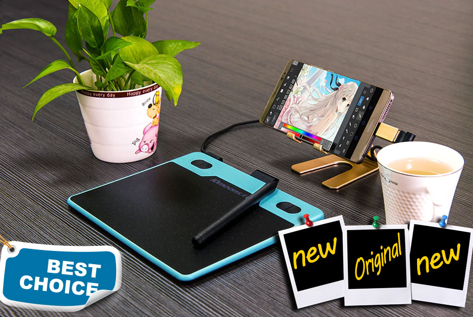 10moons 6 Inch Ultralight Graphic Tablet 8192 Levels Digital Drawing ...